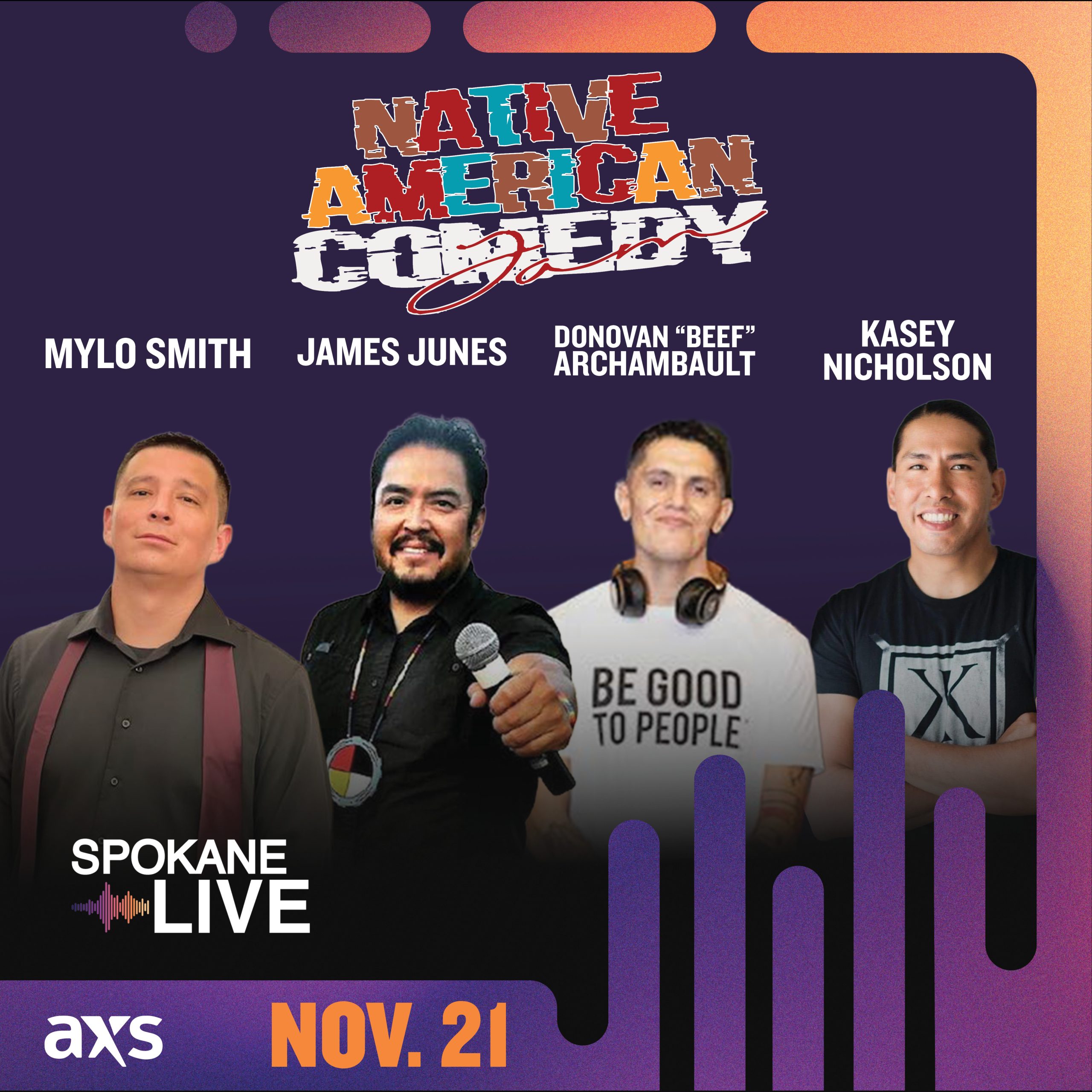 Native Comedy Jam Ad Mat - Spokane Tribe Casino